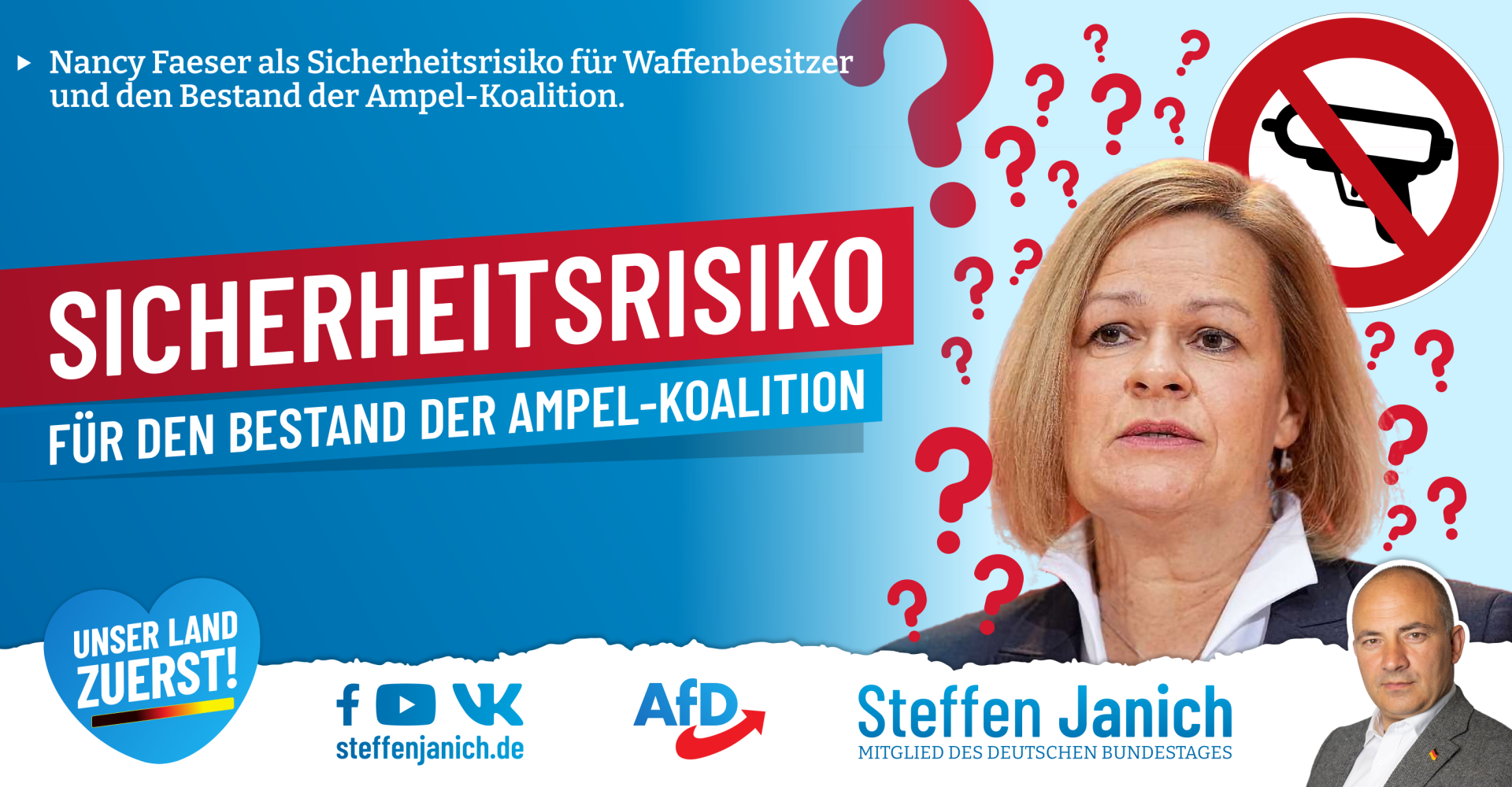 MdB Steffen Janich - Nancy Faeser als Sicherheitsrisiko für ... MdB Steffen Janich - Nancy Faeser als Sicherheitsrisiko für ...